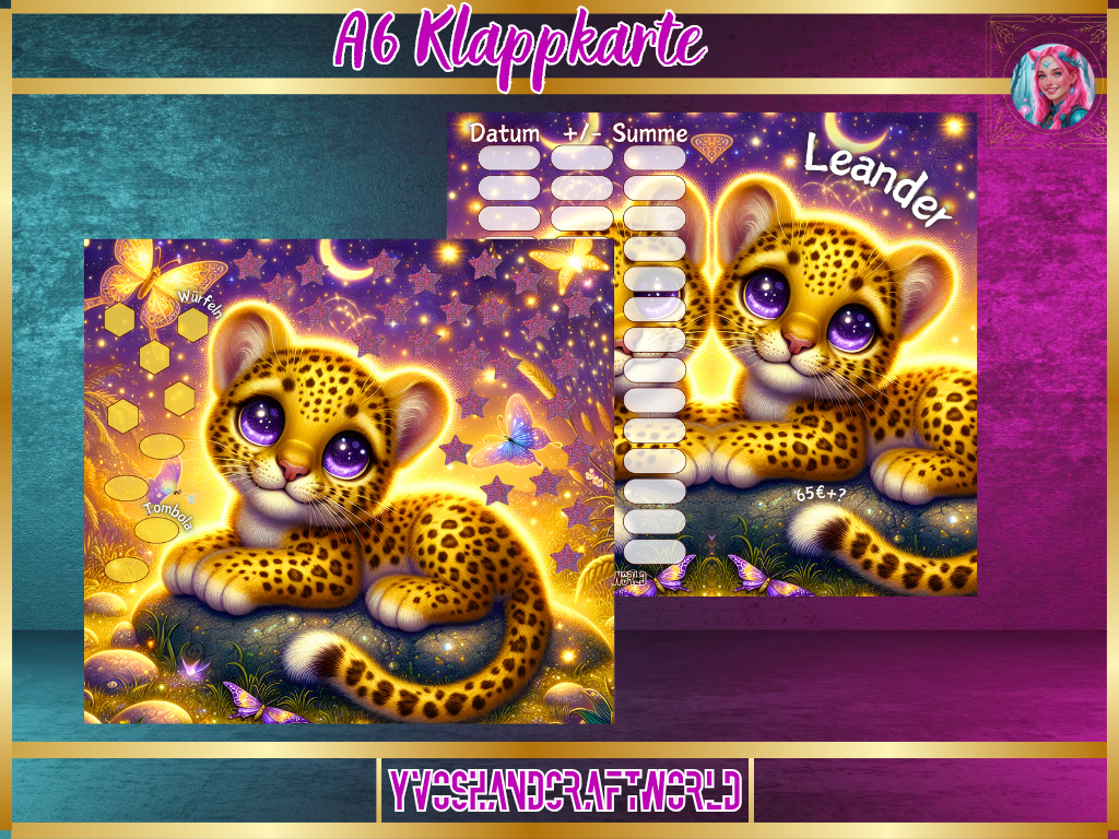 Leander Klappkarte – Yvoshandcraftworld